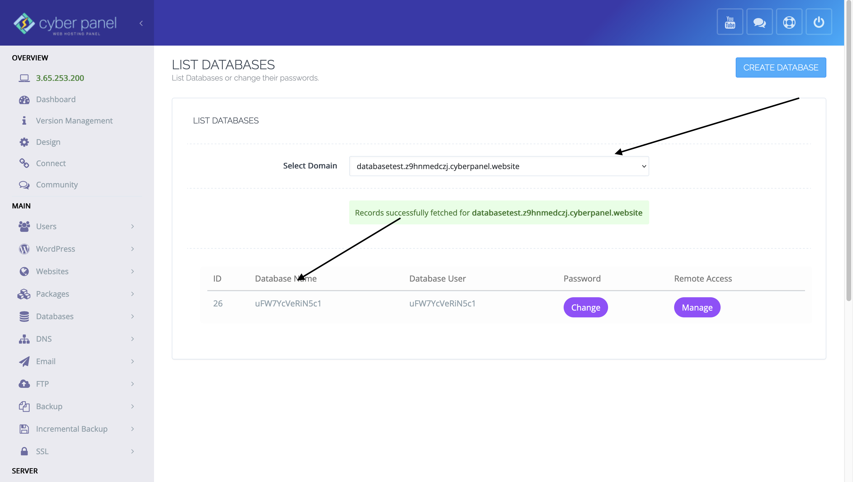 [BUG] Databases created with WordPress Installer is not mapped to website in UI · Issue #1001 ...