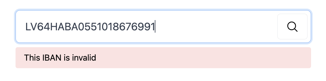 See missing or invalid IBAN · Issue #2 · niksumeiko/iban-validator-react-tdd-kata · GitHub