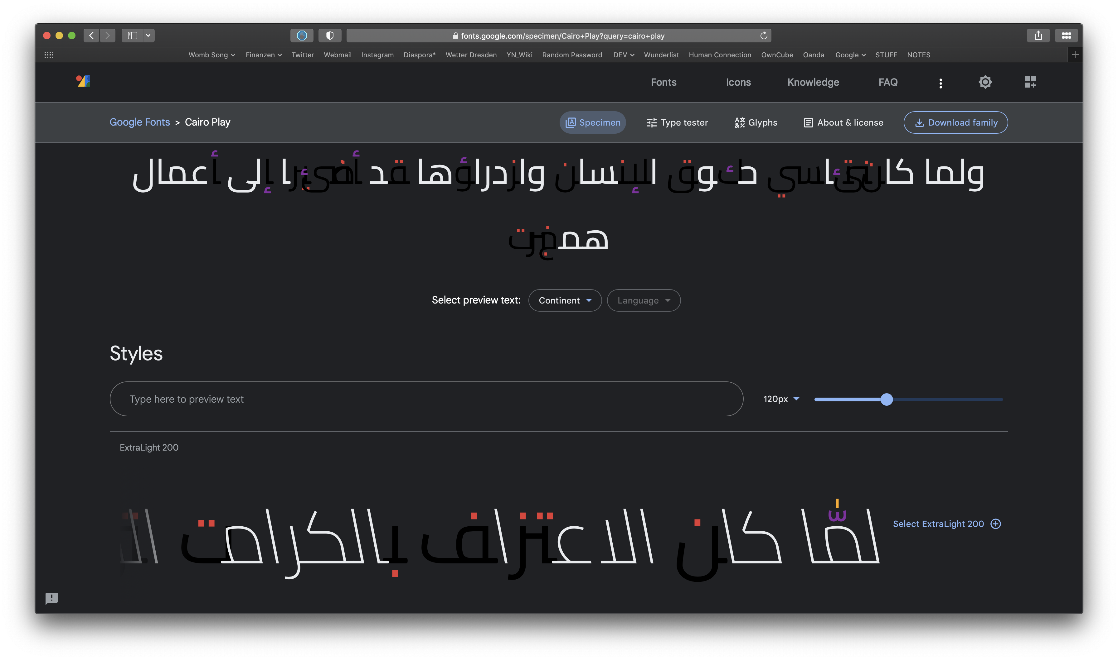 Cairo Play glyphmapping issue · Issue #5913 · google/fonts · GitHub