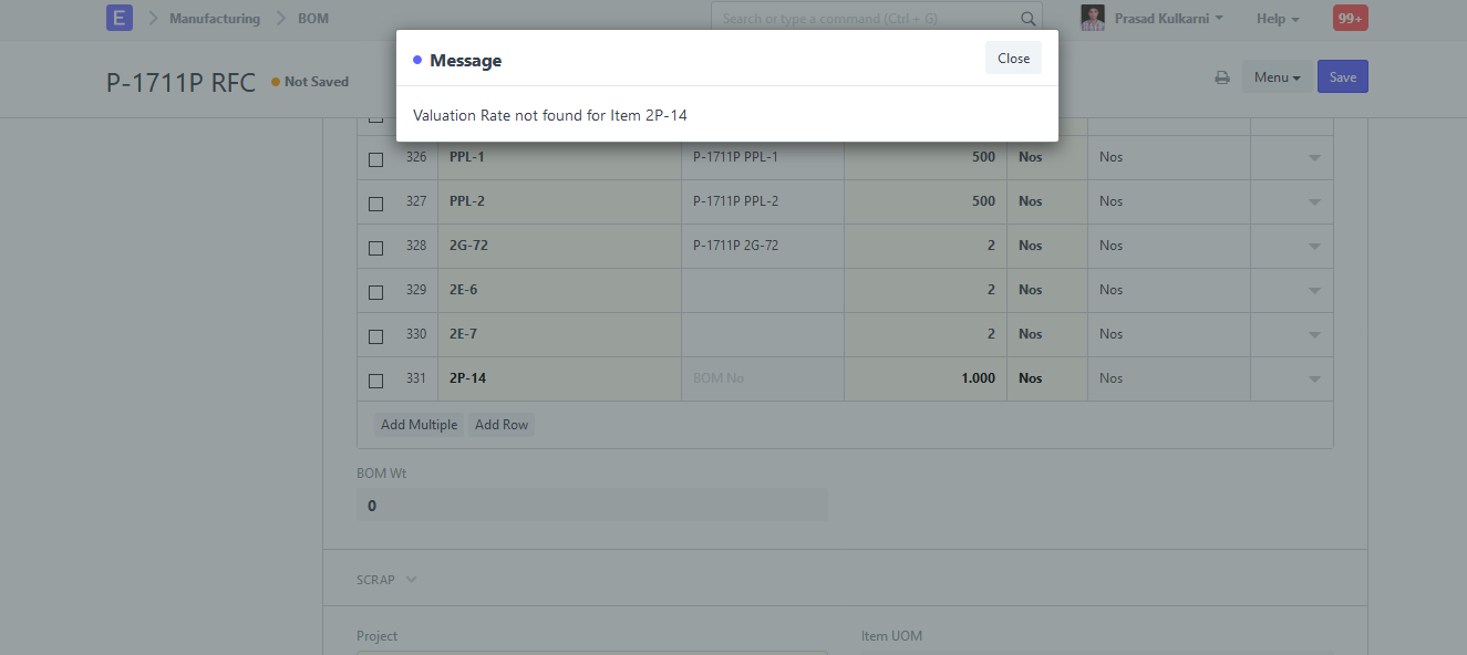 Allow zero valuation rate in BOM · Issue #13082 · frappe/erpnext · GitHub