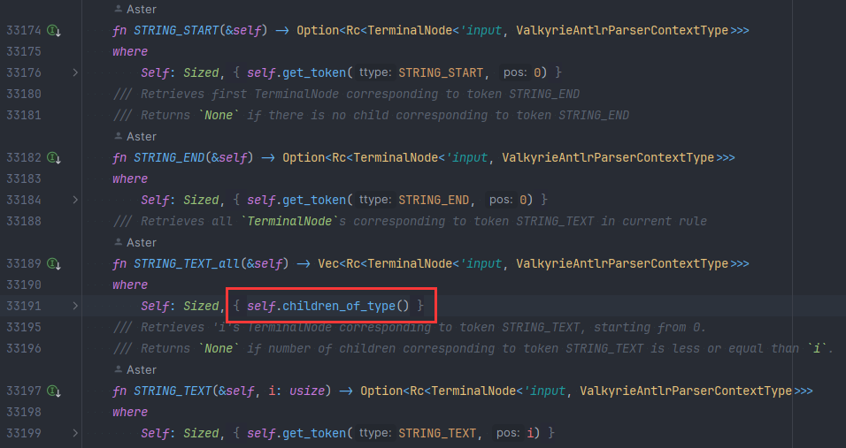 XXX_all returns all TerminalNode regardless of type · Issue #83 · rrevenantt/antlr4rust · GitHub