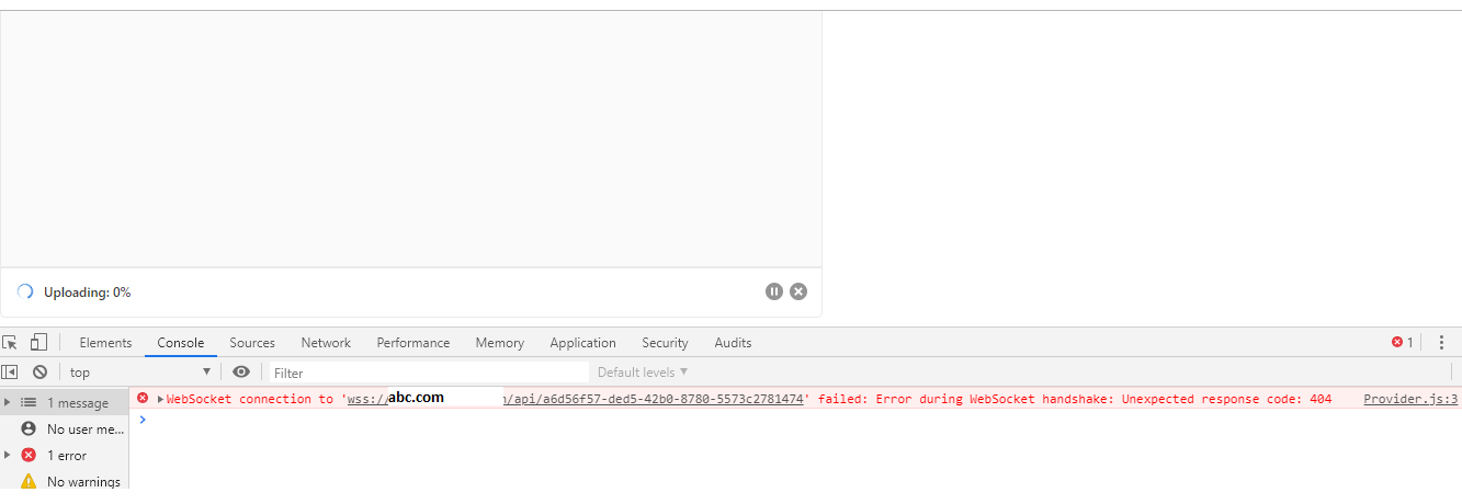 WebSocket connection failed · Issue #1847 · transloadit/uppy · GitHub