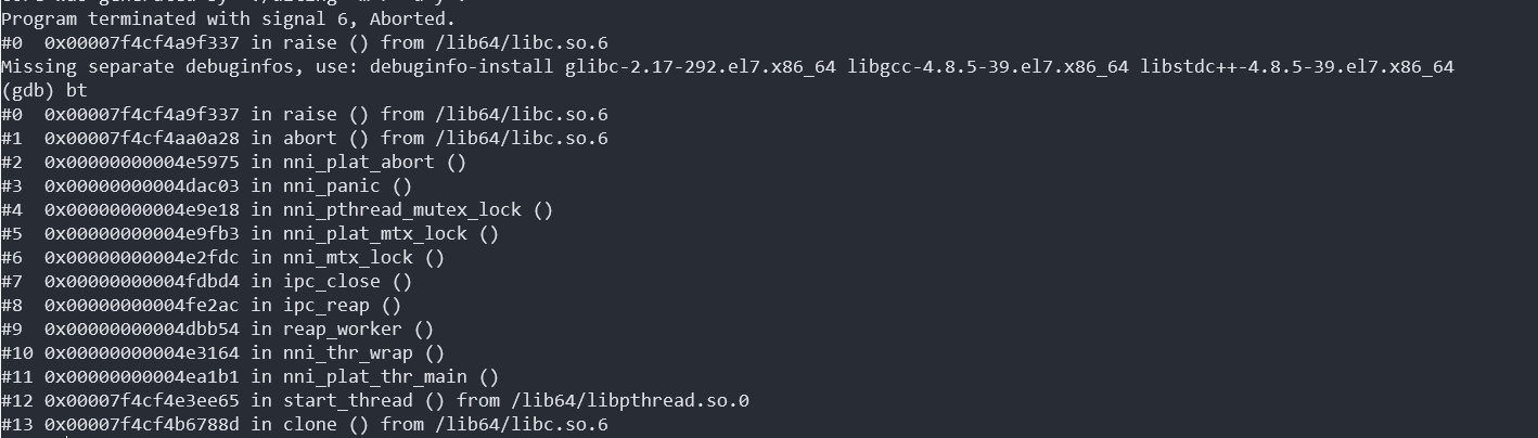 coredump on nng_stream mode · Issue #1506 · nanomsg/nng · GitHub