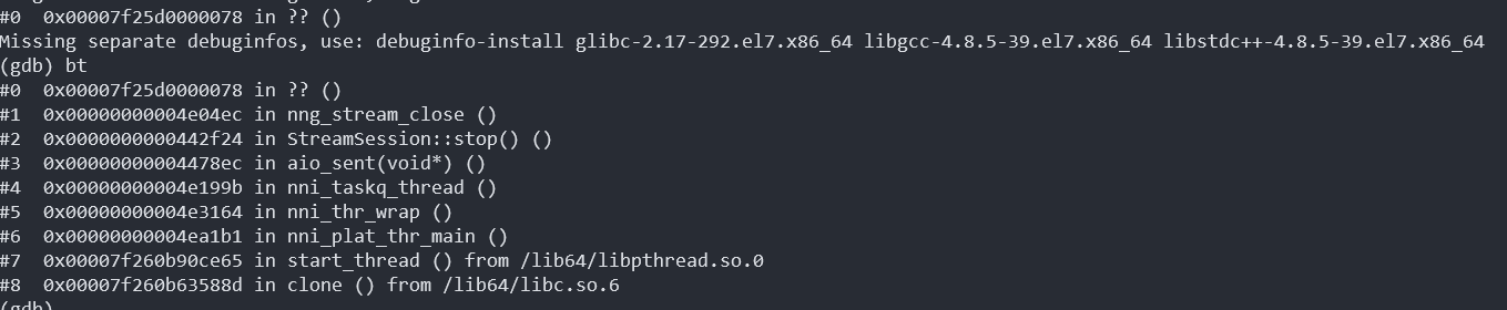 coredump on nng_stream mode · Issue #1506 · nanomsg/nng · GitHub