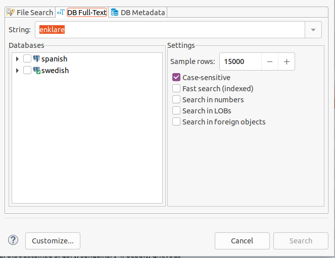 indexed search for ctrl-f Find · Issue #11481 · dbeaver/dbeaver · GitHub