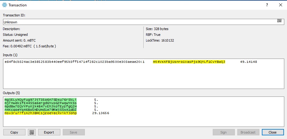 Electrum unsigned raw transaction format · Issue #5754 · spesmilo/electrum · GitHub