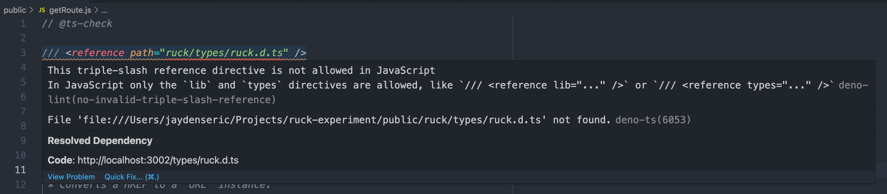 Triple slash directives sometimes don't work with import maps · Issue #13009 · denoland/deno ...