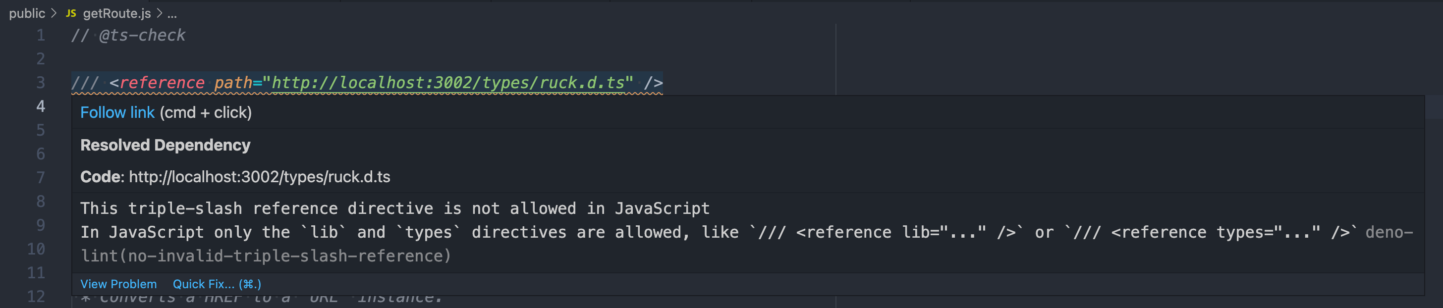 Triple slash directives sometimes don't work with import maps · Issue #13009 · denoland/deno ...