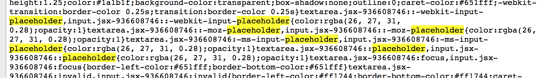 ::placeholder not vendor prefixed in production · Issue #305 · vercel/styled-jsx · GitHub