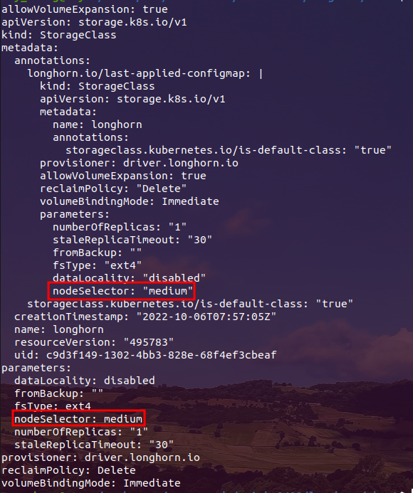 [IMPROVEMENT] add possibility to use nodeSelector on the storageClass · Issue #4574 · longhorn ...