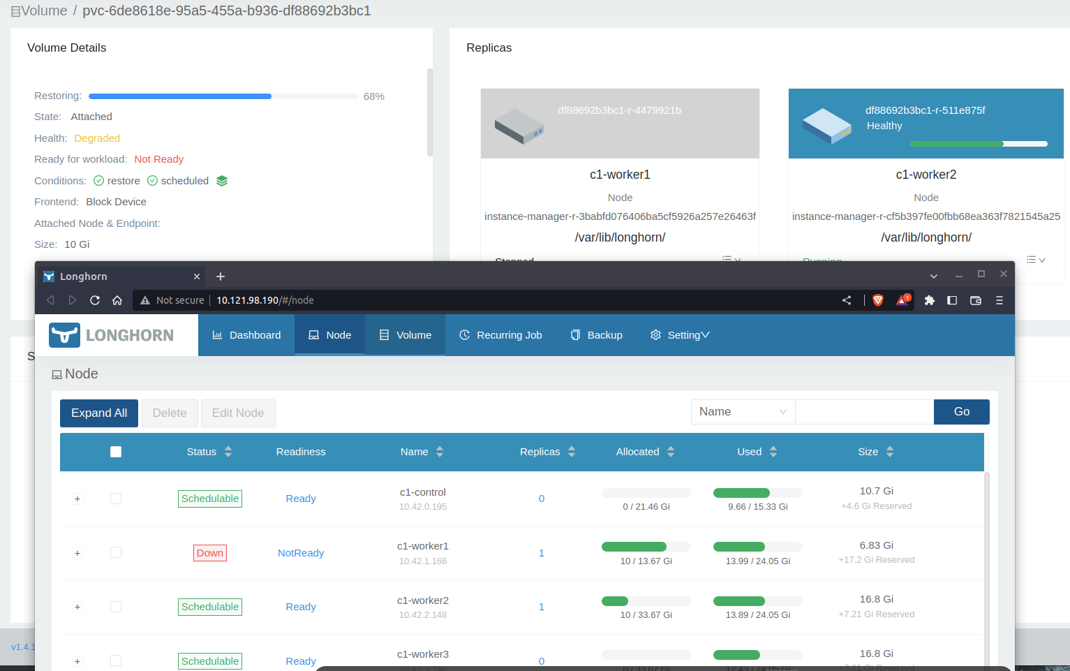 [BUG] Volume restoration will never complete if attached node is down · Issue #5464 · longhorn ...