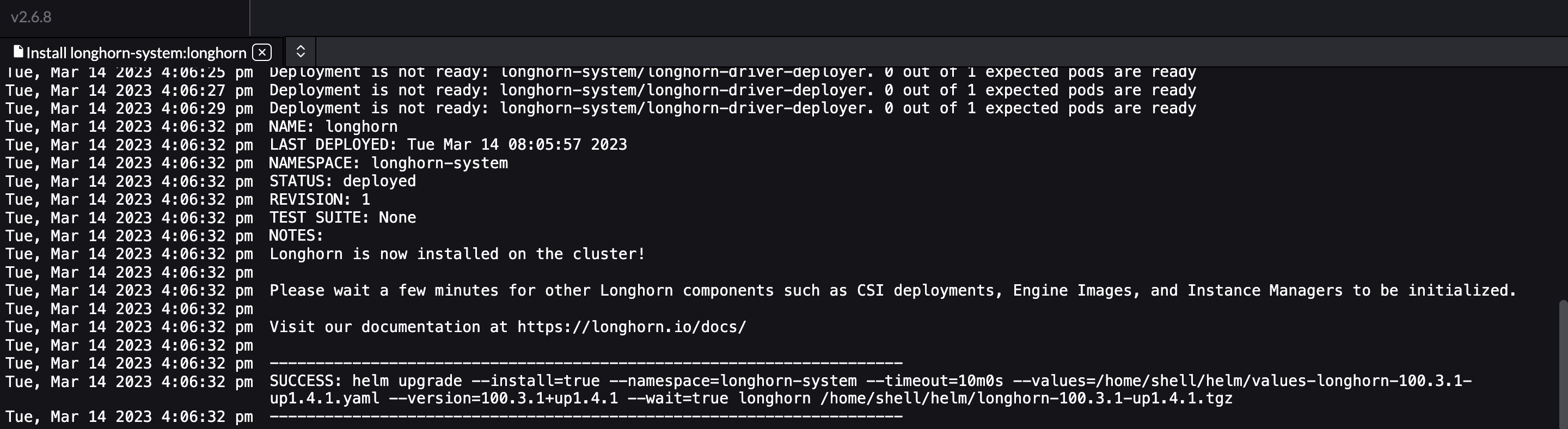 [TASK] Release 1.4.1 · Issue #5445 · longhorn/longhorn · GitHub