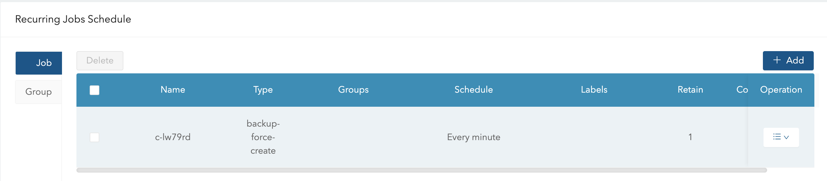 [BACKPORT][v1.3.3][IMPROVEMENT][UI] Recurring jobs create new snapshots while being not able to ...
