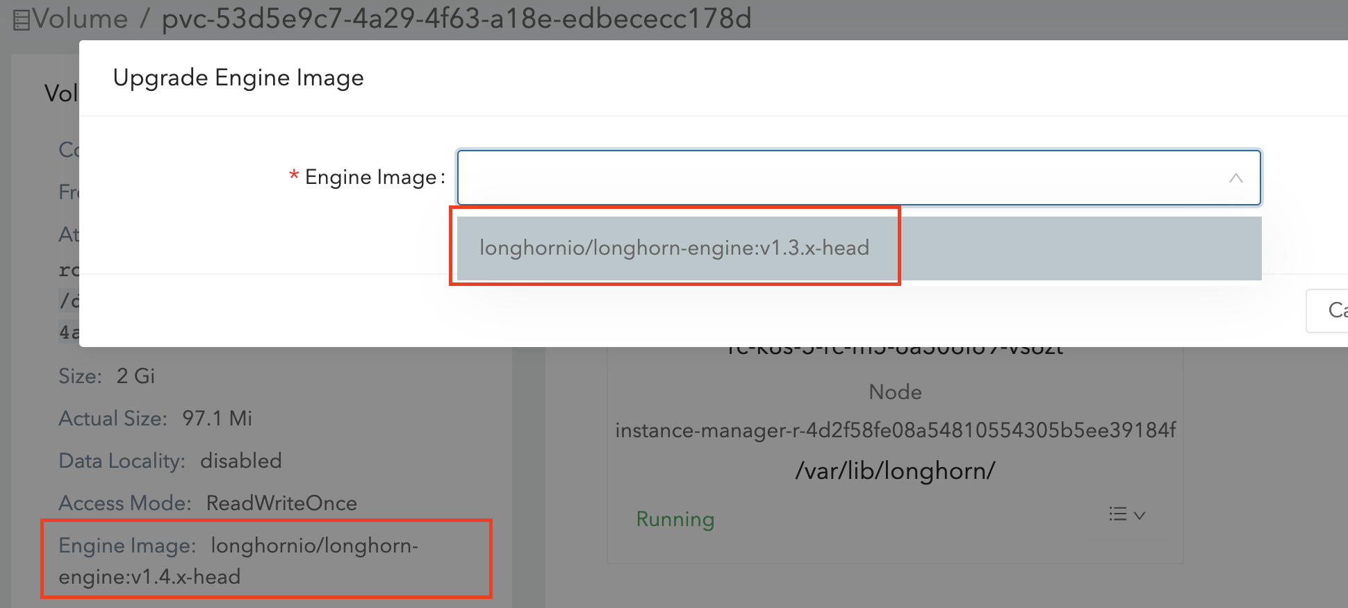 [BACKPORT][v1.4.3][BUG] 'Upgrade Engine' still shows up in a specific situation when engine ...