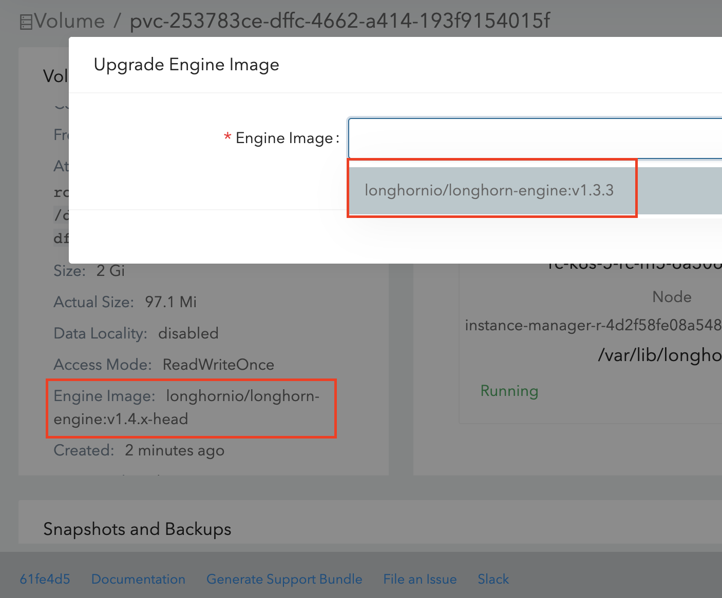 [BACKPORT][v1.4.3][BUG] 'Upgrade Engine' still shows up in a specific situation when engine ...