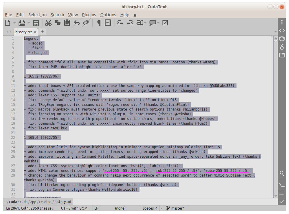 viewer: highlight last EOL cell · Issue #445 · doublecmd/doublecmd · GitHub