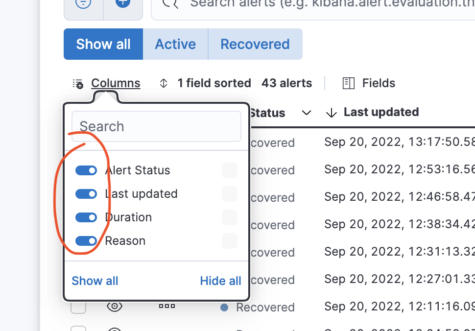 [RAM] Alerts Table - Remove visibility toggle in columns toolbar · Issue #141119 · elastic ...