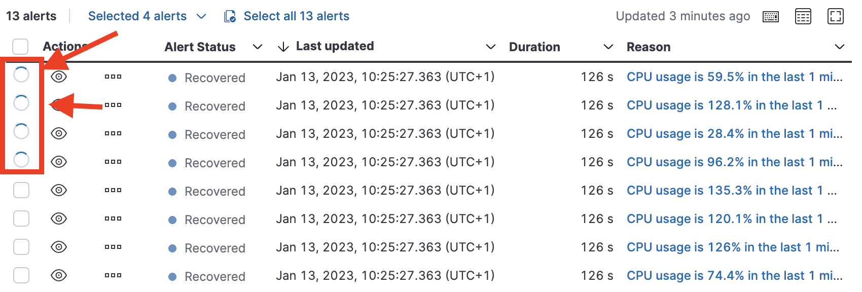 [RAM] Alerts Table - row loading state management · Issue #148786 · elastic/kibana · GitHub
