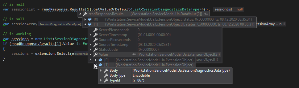 Getvalueordefault For Array List Extensionobject · Issue 179 