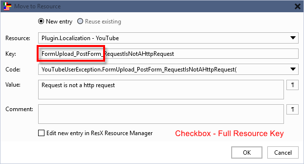 Enhancement - Move to resource dialog box · Issue #151 · dotnet/ResXResourceManager · GitHub