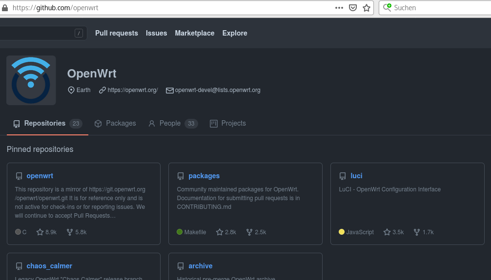 Pin routing-repo on openwrt organisation · Issue #689 · openwrt/routing · GitHub