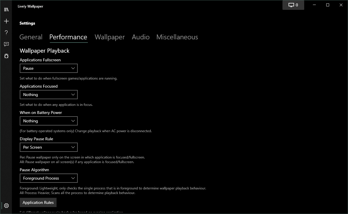 Pause wallpaper when there is a windows is maximized · Issue #270 · rocksdanister/lively · GitHub