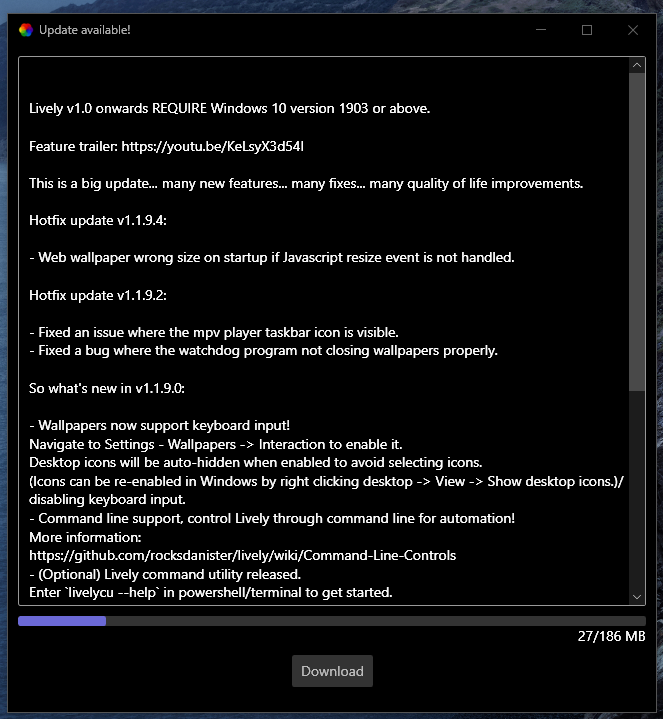 Improve app updater (installer version.) · Issue #308 · rocksdanister/lively · GitHub