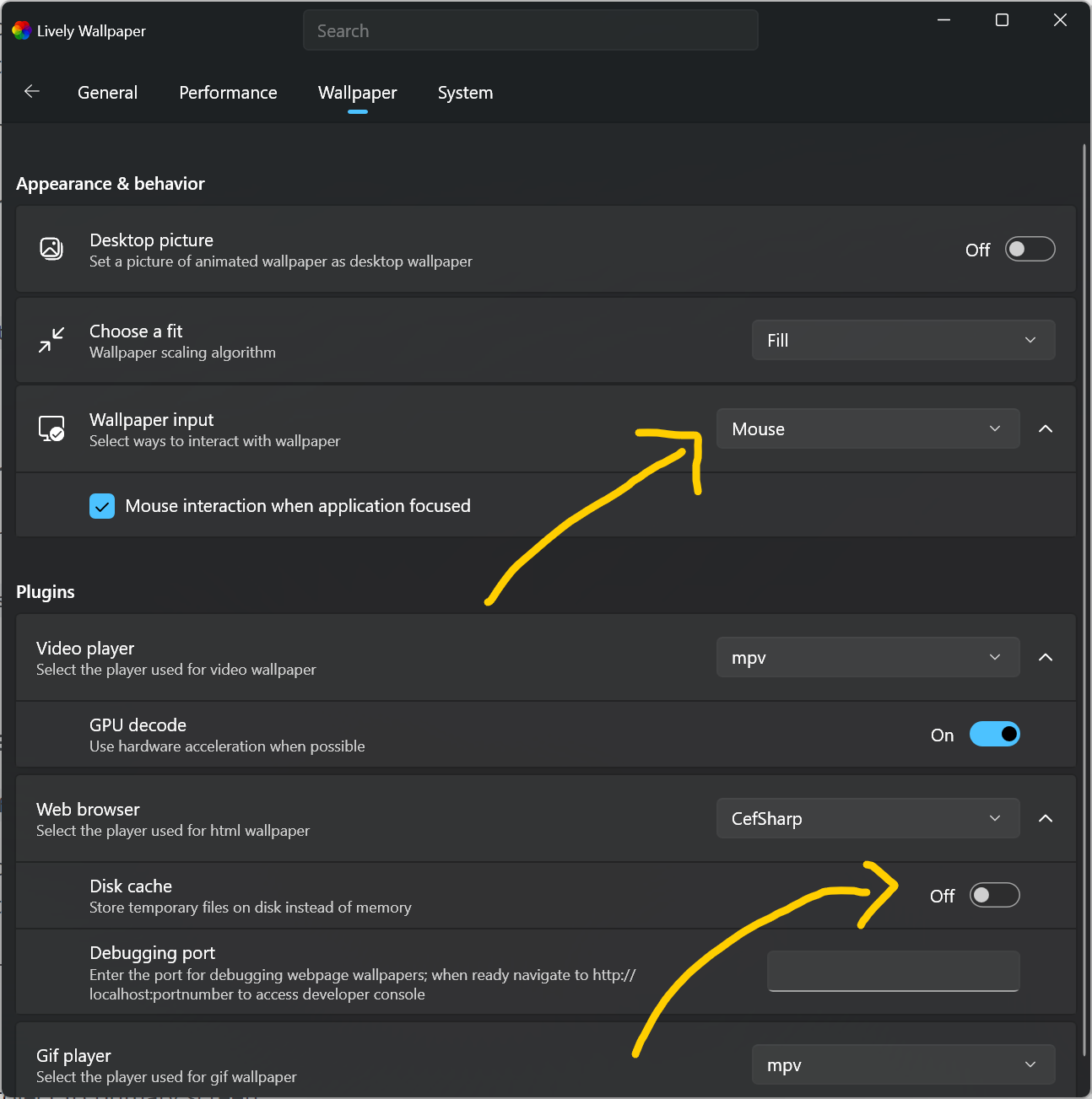 Feature Request Allow Toggling Keyboard Input For Web Wallpaper · Issue 1873 · Rocksdanister