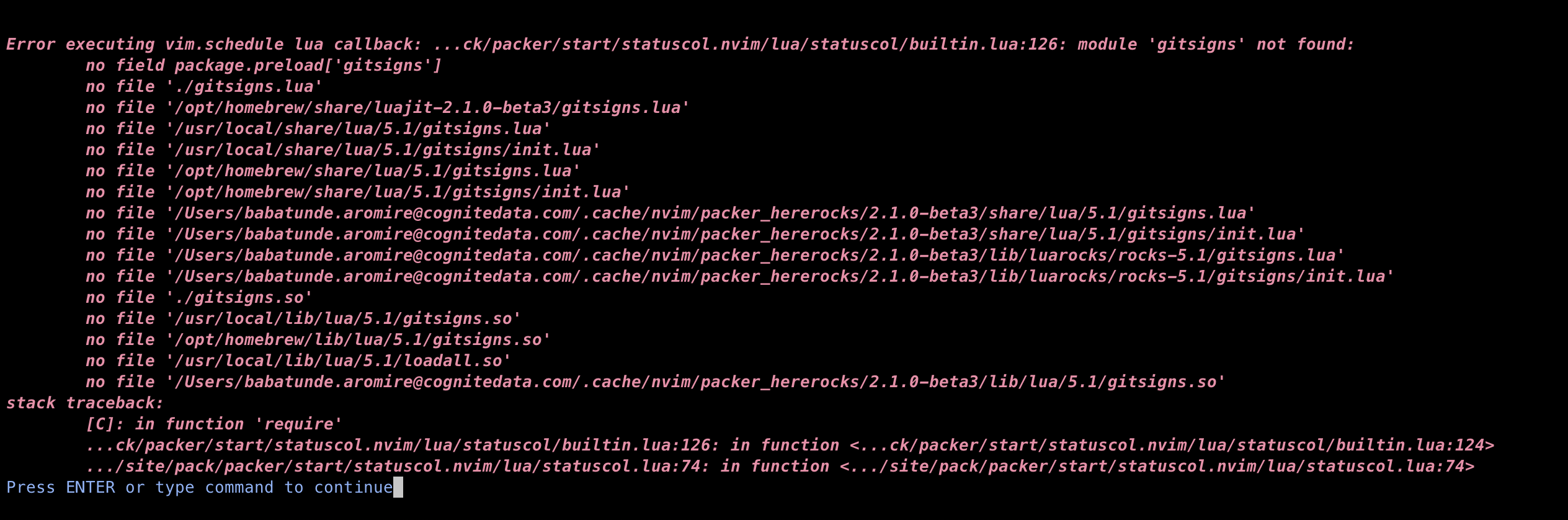 Git Signs Error · Issue 23 · Luukvbaal Statuscol Nvim · Github