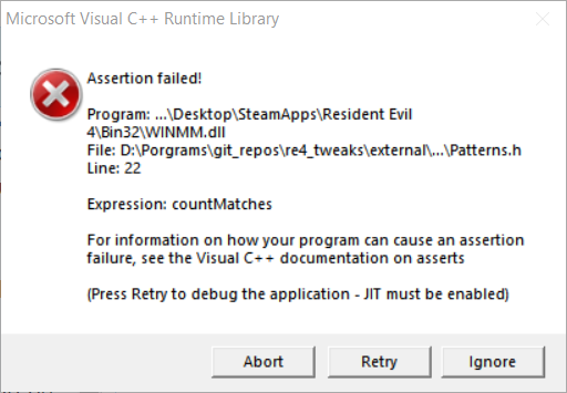 FOVAdditional causes crash on first level? · Issue #4 · nipkownix/re4_tweaks · GitHub