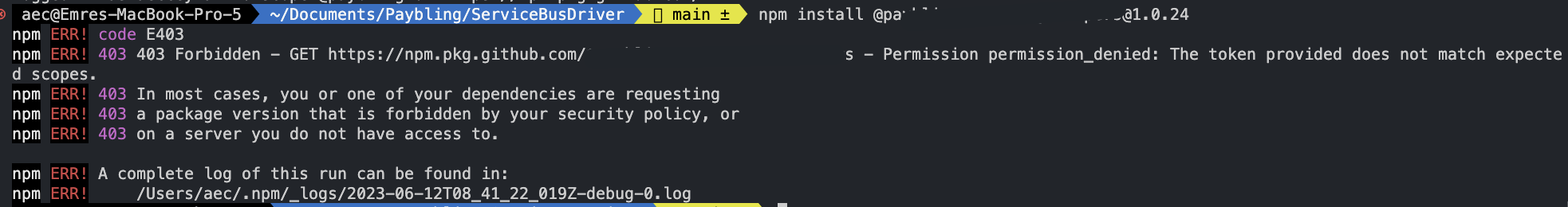 Permission permission_denied: The token provided does not match expected scopes. · community ...