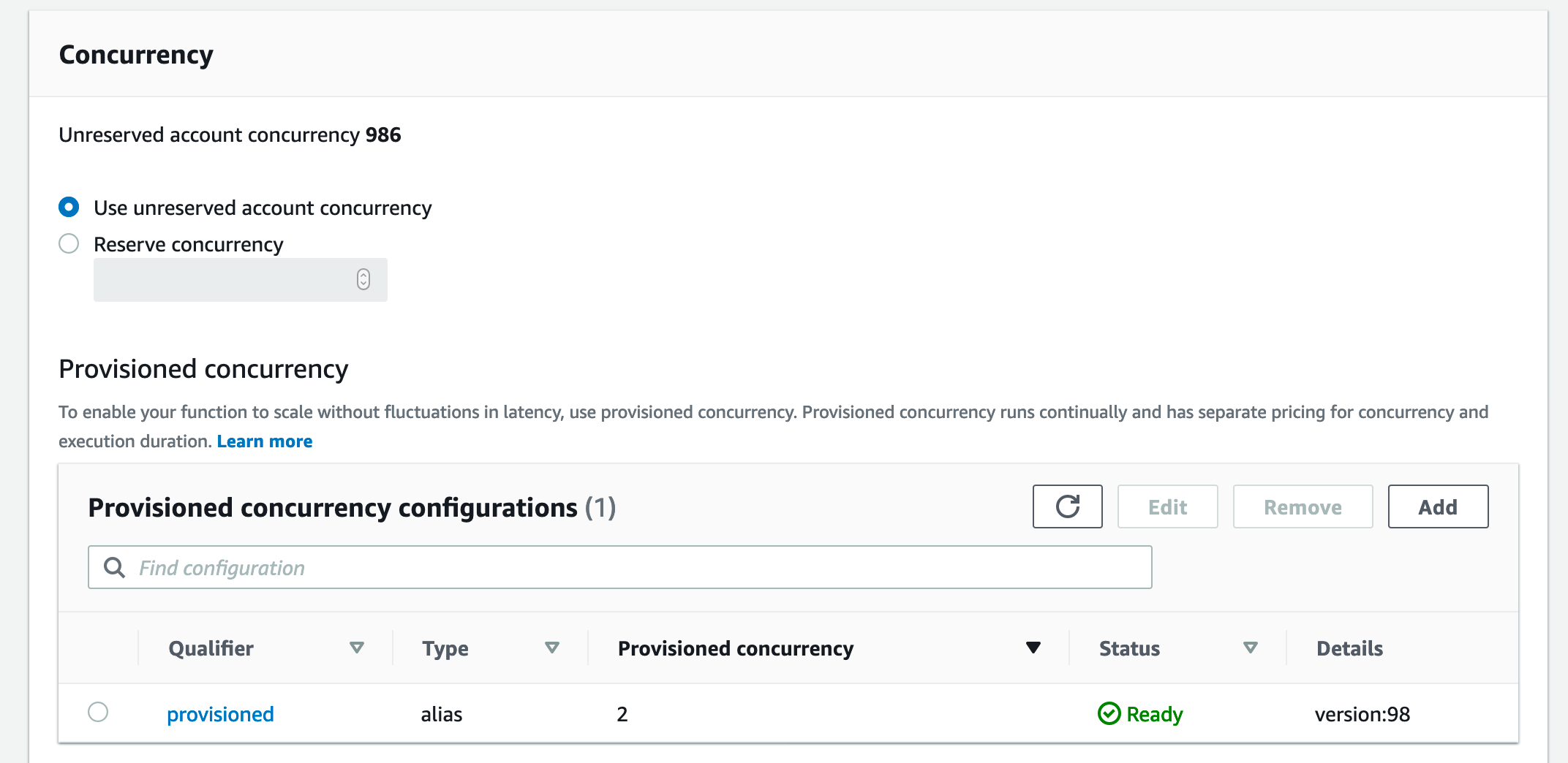 API Gateway disappears as lambda trigger when provisionedConcurrency is set to 1 · Issue #7271 ...