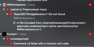 InValid RNPermission Camera on IOS · Issue #353 · zoontek/react-native-permissions · GitHub