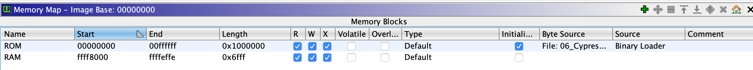 Uncaught Exception, AddressOutOfBoundsException: Address Overflow in add: ffffefff + 0xefff ...