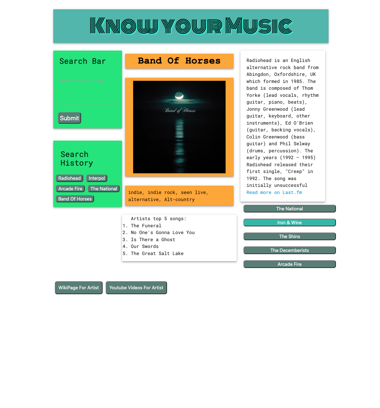 GitHub - brachtco/know-your-music