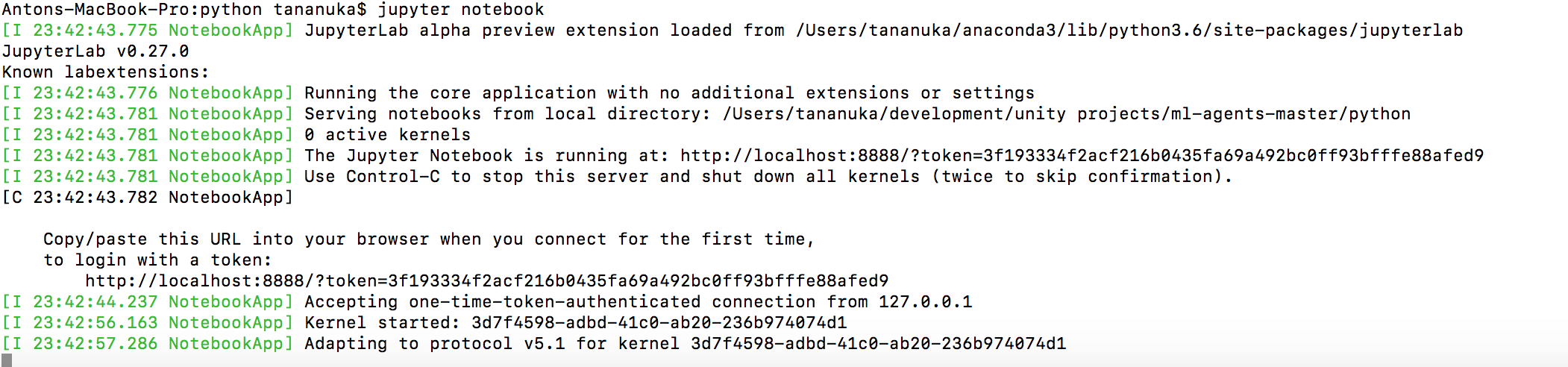 UnityEnvironmentException: Couldn't launch the 3DBall environment. Provided filename does not ...