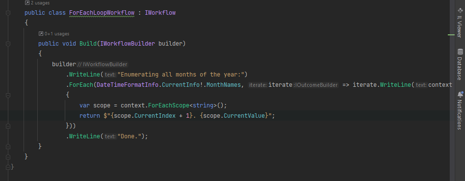 Correct way to pass expressions as activity input in workflows created from c# with IWorkflow ...