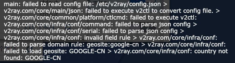 v2ray-docker报错country not found: google-cn · Issue #117 · Loyalsoldier/v2ray-rules-dat · GitHub