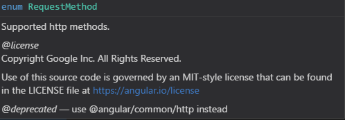 Deprecation notices point to @angular/* which is parsed as a separate ...
