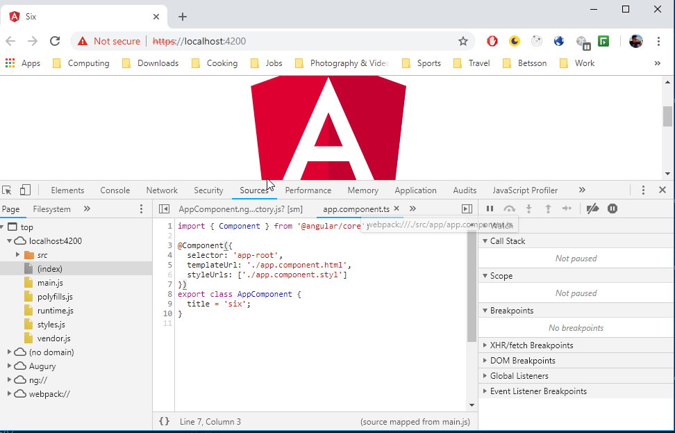 Source Maps Not Generated When Running In Ssl Mode · Issue 13490 · Angularangular Cli · Github