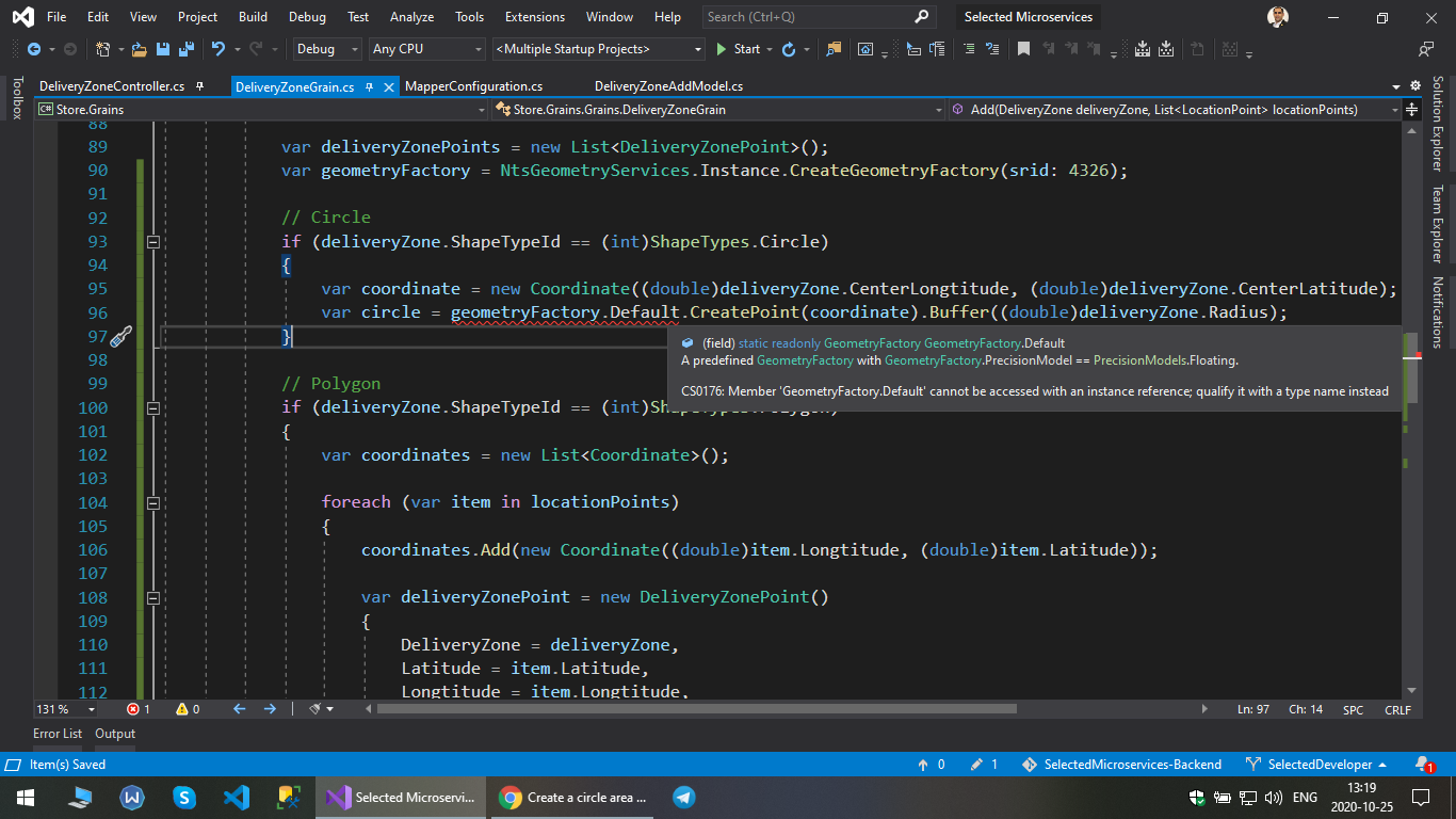 Create a circle area · Issue #443 · NetTopologySuite/NetTopologySuite ...