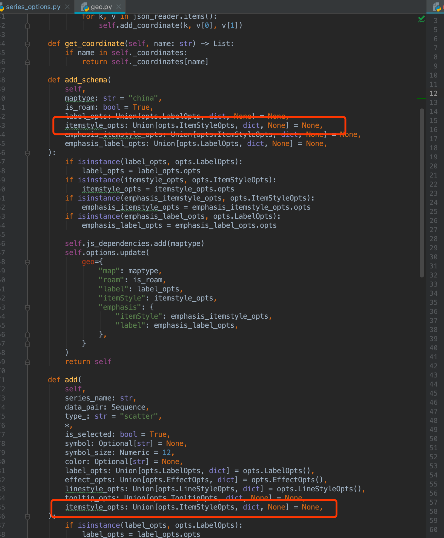 Geo 中没有itemstyle 参数 · Issue #1046 · pyecharts/pyecharts · GitHub
