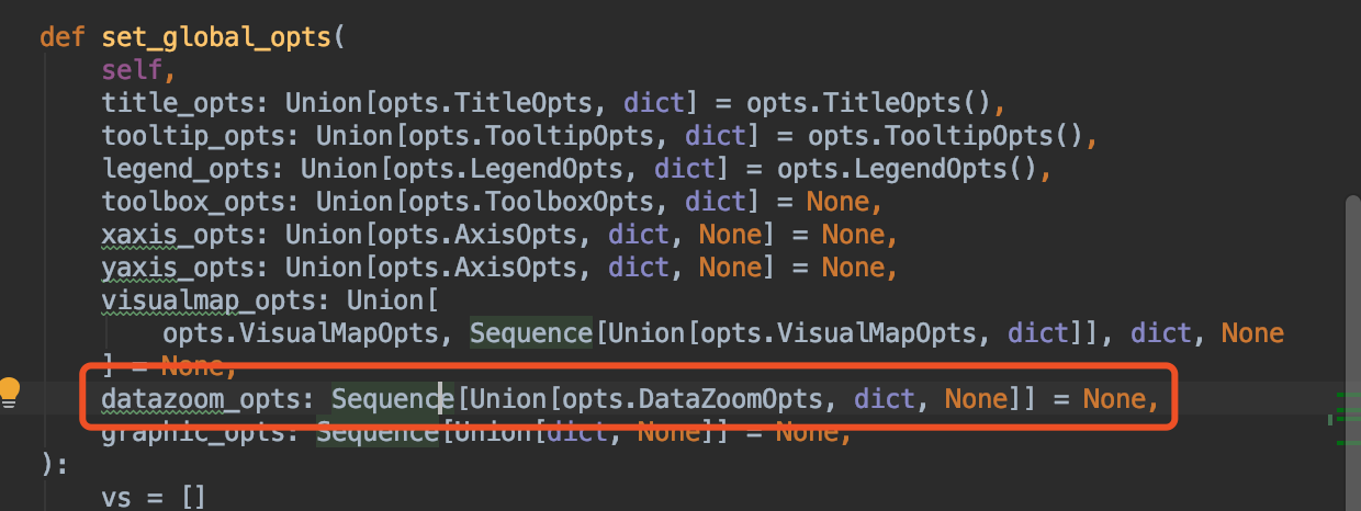 'DataZoomOpts' object is not iterable · Issue #1161 · pyecharts/pyecharts · GitHub