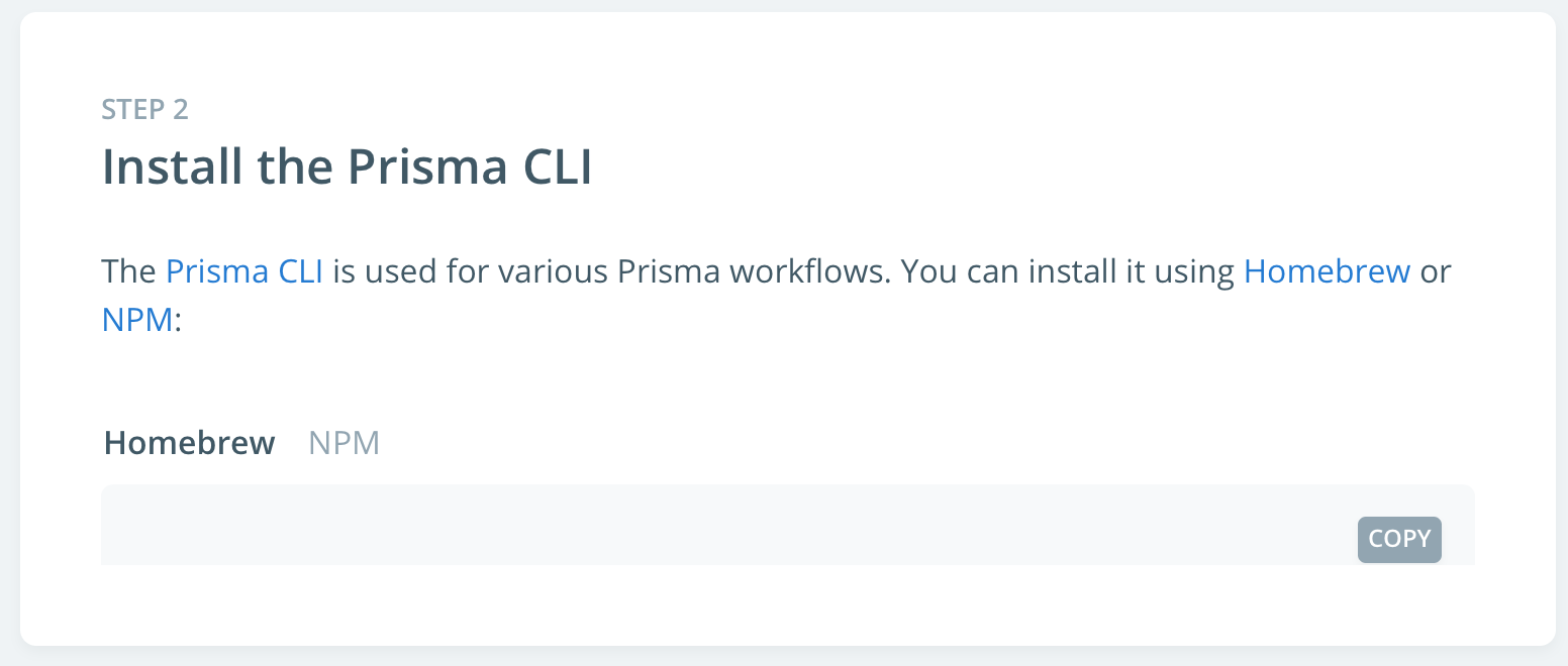Some code samples not showing · Issue #75 · prisma/prisma-content-feedback · GitHub