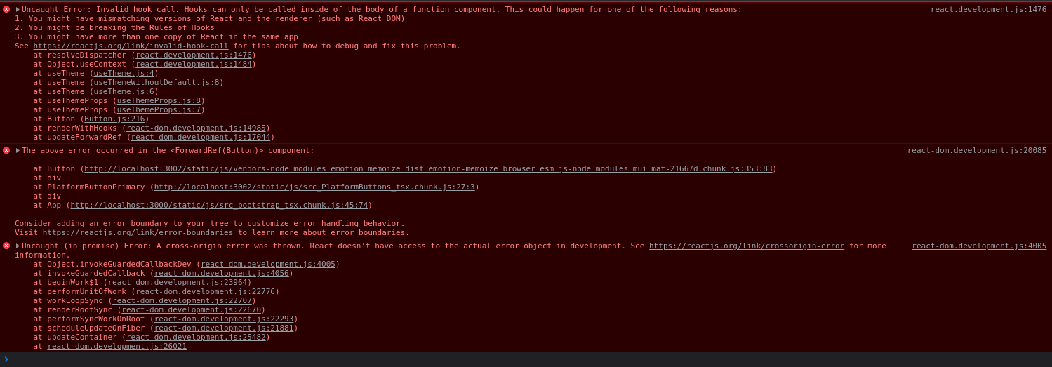 Module federation and MUI doesn't work with 2 different react version · Issue #29038 · mui ...