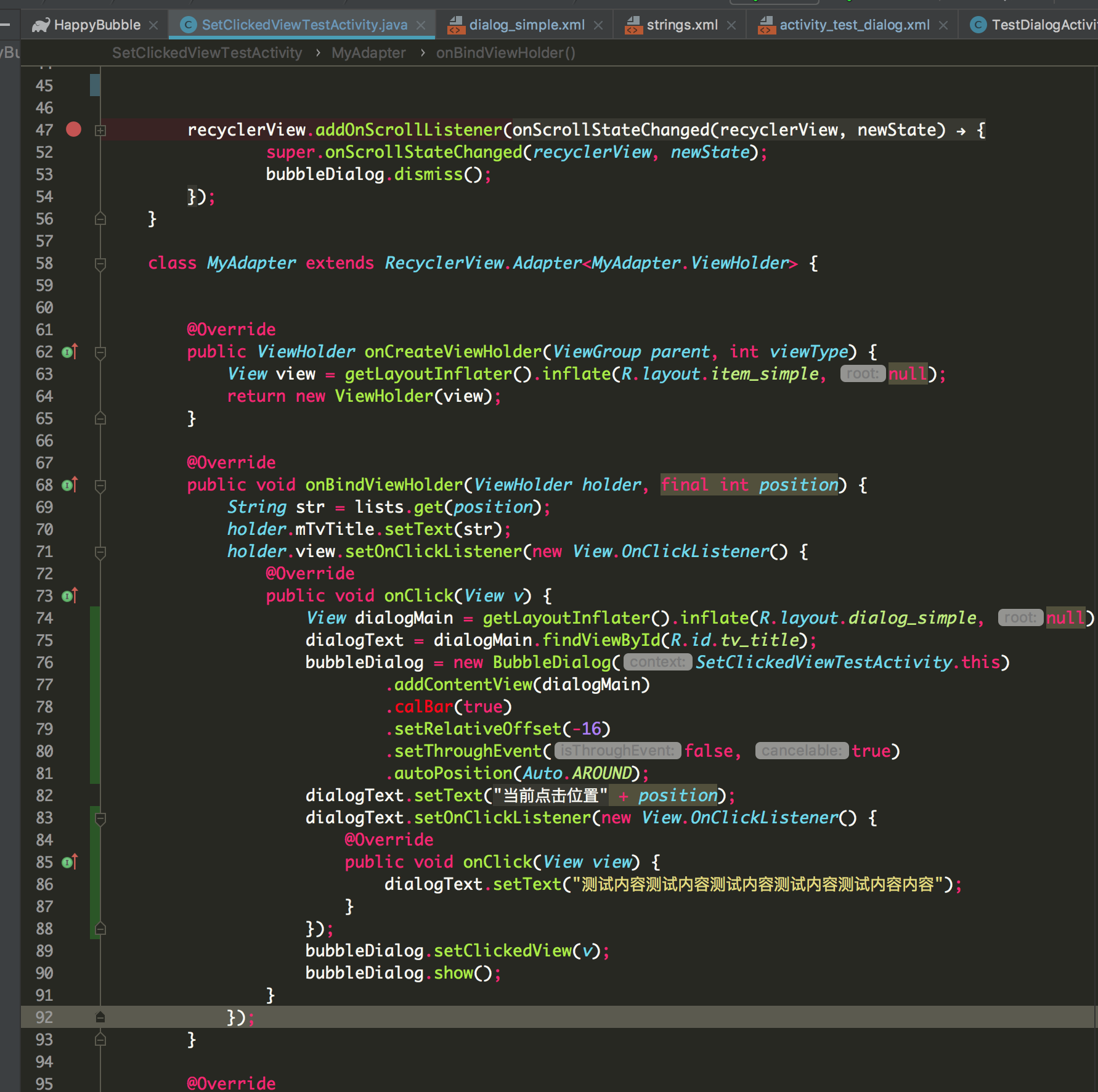 两处bug，看动态图 · Issue #14 · xujiaji/HappyBubble · GitHub