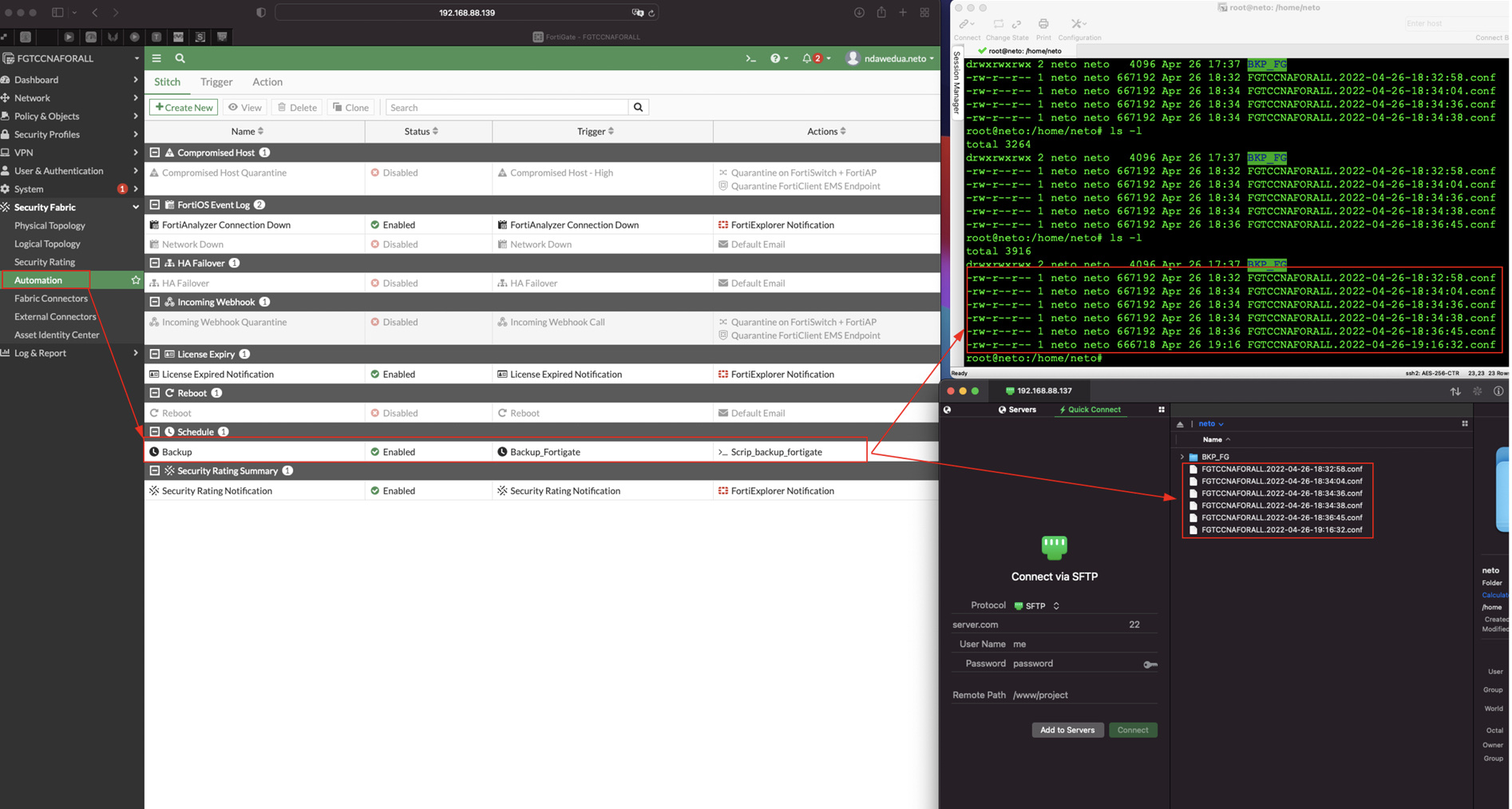 Backup Automático Fortigate v7.0.5 · Issue #1 · ndawedua/Fortigate · GitHub