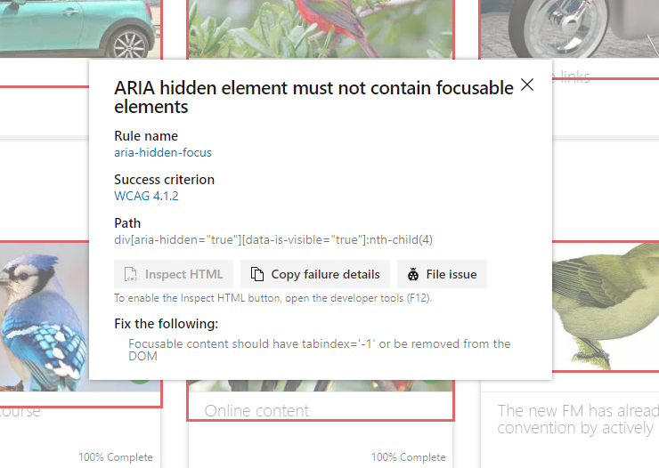 Icons: Remove aria-hidden to fix narrator focus bug for Modal dialog and Panel · Issue #9808 ...