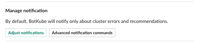 Rework interactive notification management · Issue #766 · kubeshop/botkube · GitHub