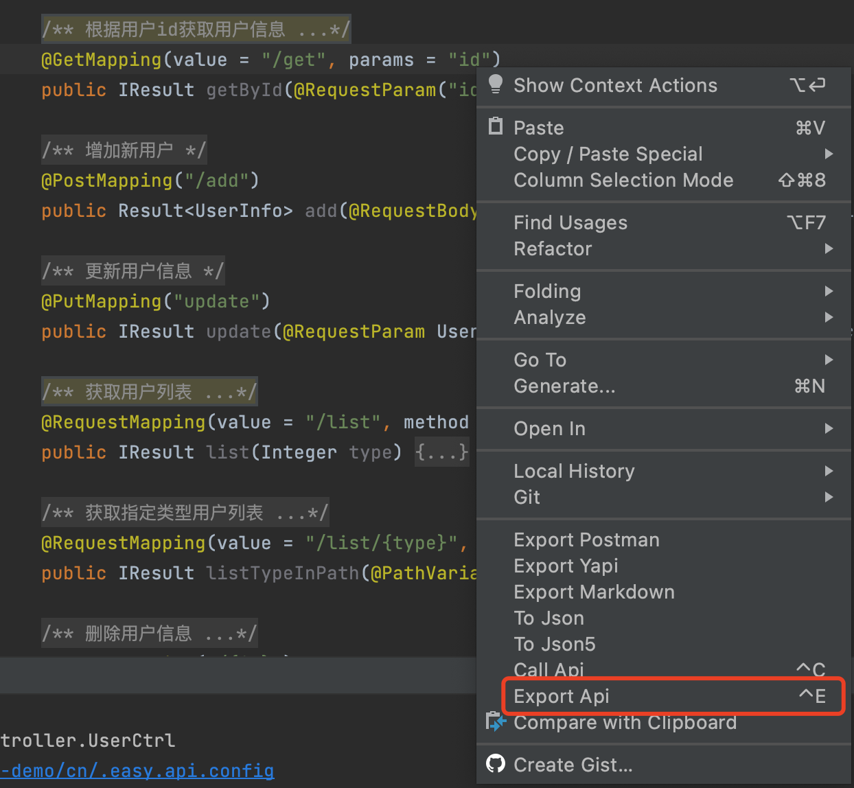 可以只导出单个接口吗 · Issue #631 · tangcent/easy-yapi · GitHub